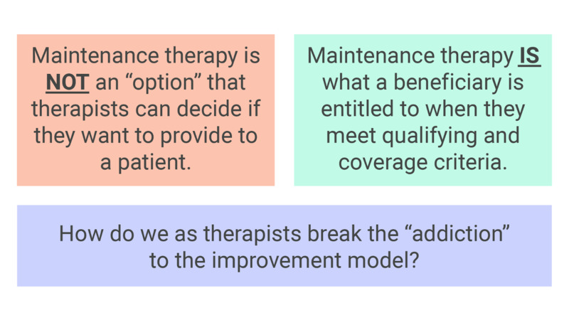 Overview of Maintenance Therapy for Home- and Clinic-Based Providers ...
