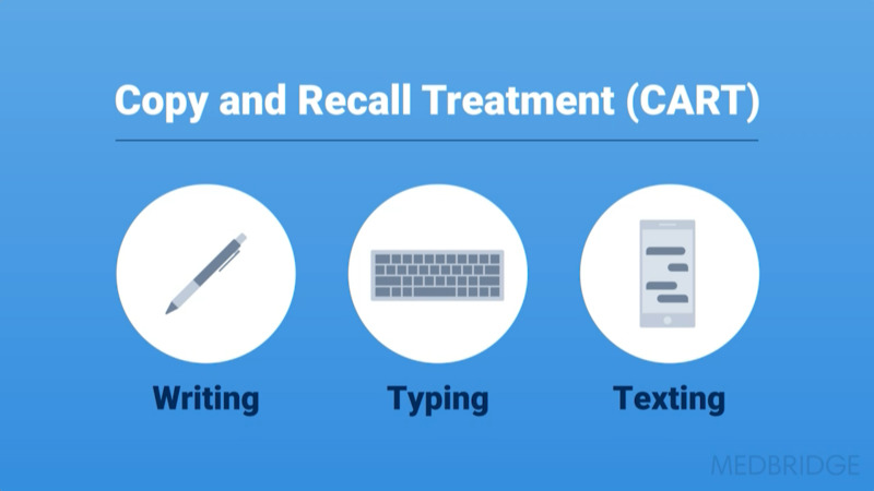 Copy and Recall Treatment (CART) + Repetition | Medbridge