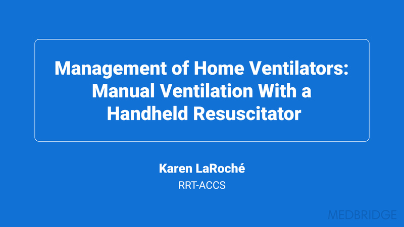 Management of Home Ventilators—Humidity Administration and Manual ...