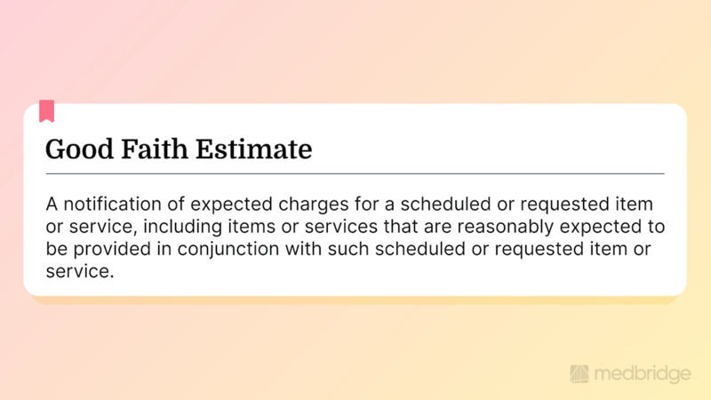 Navigating the Good Faith Estimate for Outpatient Therapy Services ...